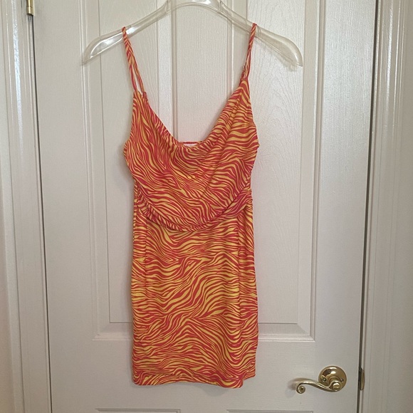 superdown | Dresses | Neon Zebra Print Mini Dress | Poshmark